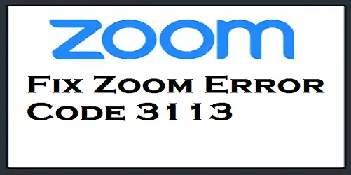 How to Fix Zoom Error Code 3113 [Easy Steps]- TechTipsNow
