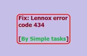 Troubleshooting Lennox error code 434